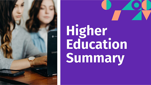 Synthèse enseignement supérieur | Modèles Genially